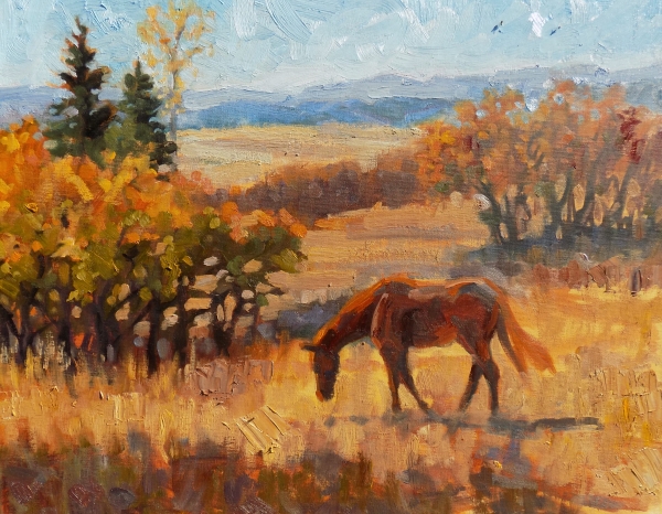 Autumn is her Season by Susan Bell | Landscape | 16" x 20" | Oil